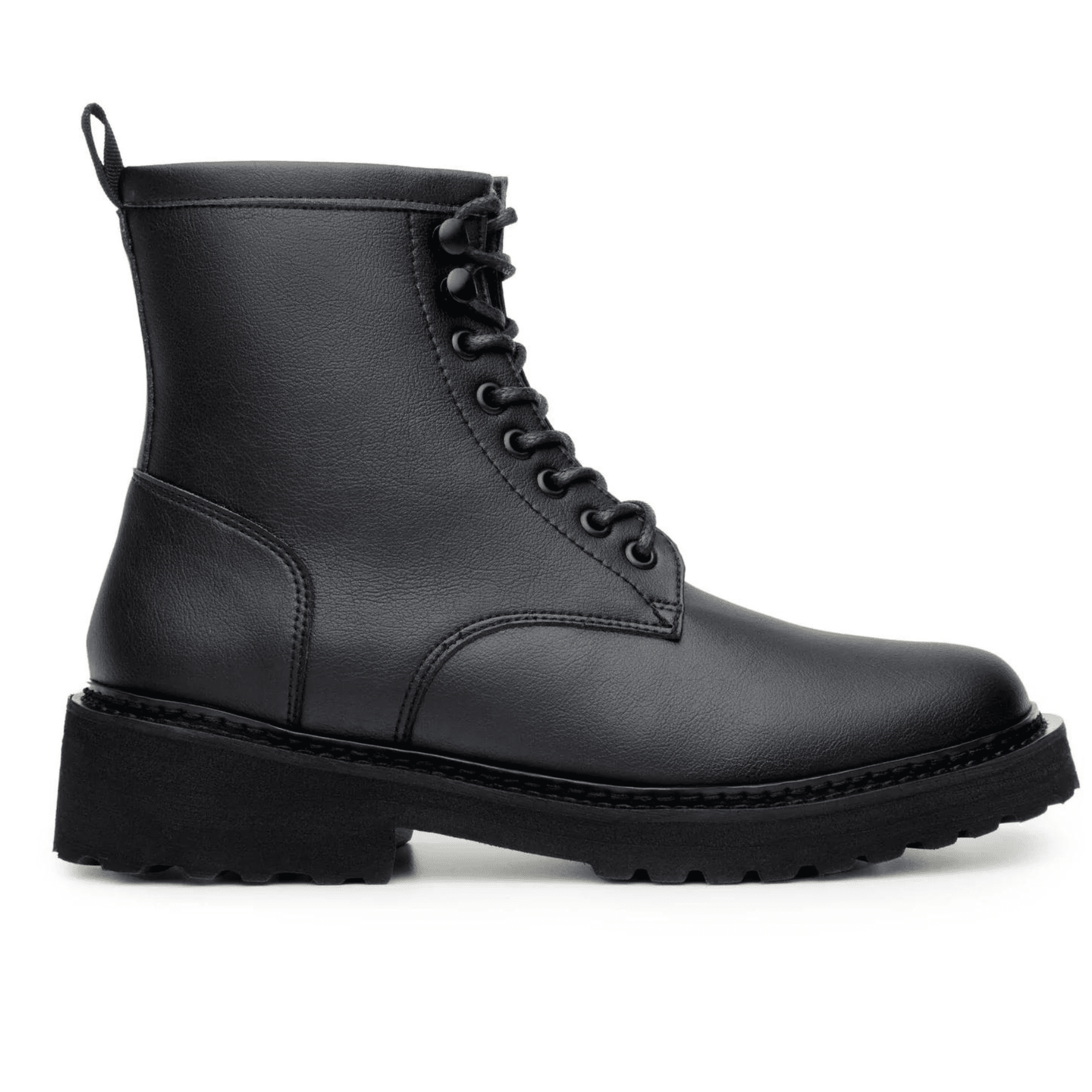 'Everyday Work Boot' unisex vegan lace-up boot with chunky sole by Ahi ...