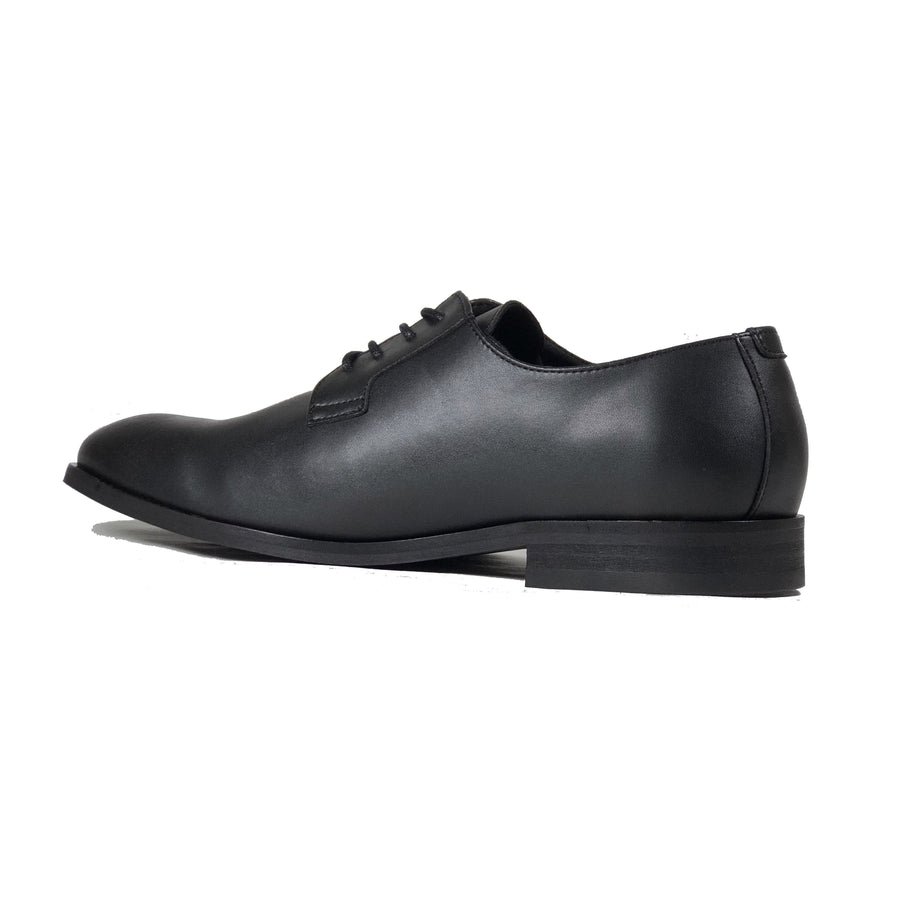 'Gideon' classic vegan derby round toe by Zette Shoes - black – Vegan Style